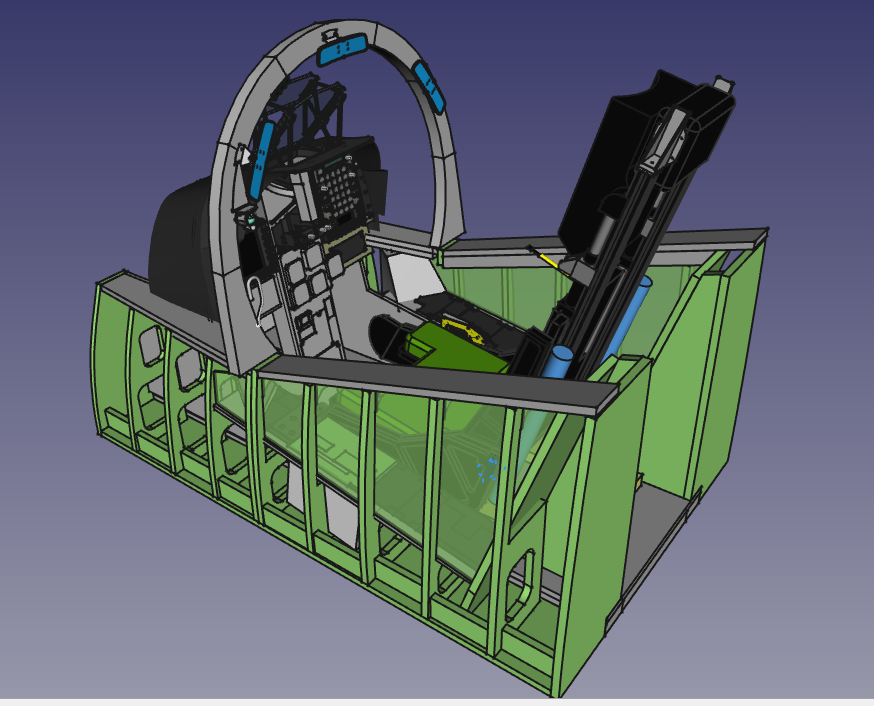 Reworking the left and right console structures – OpenHarrier