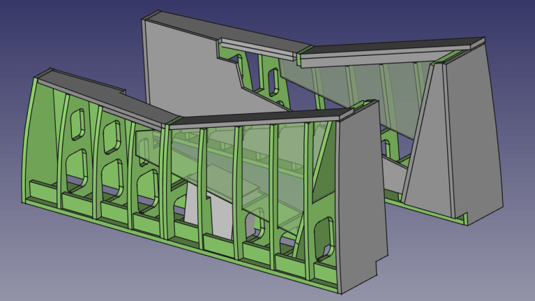 Reworking the left and right console structures – OpenHarrier